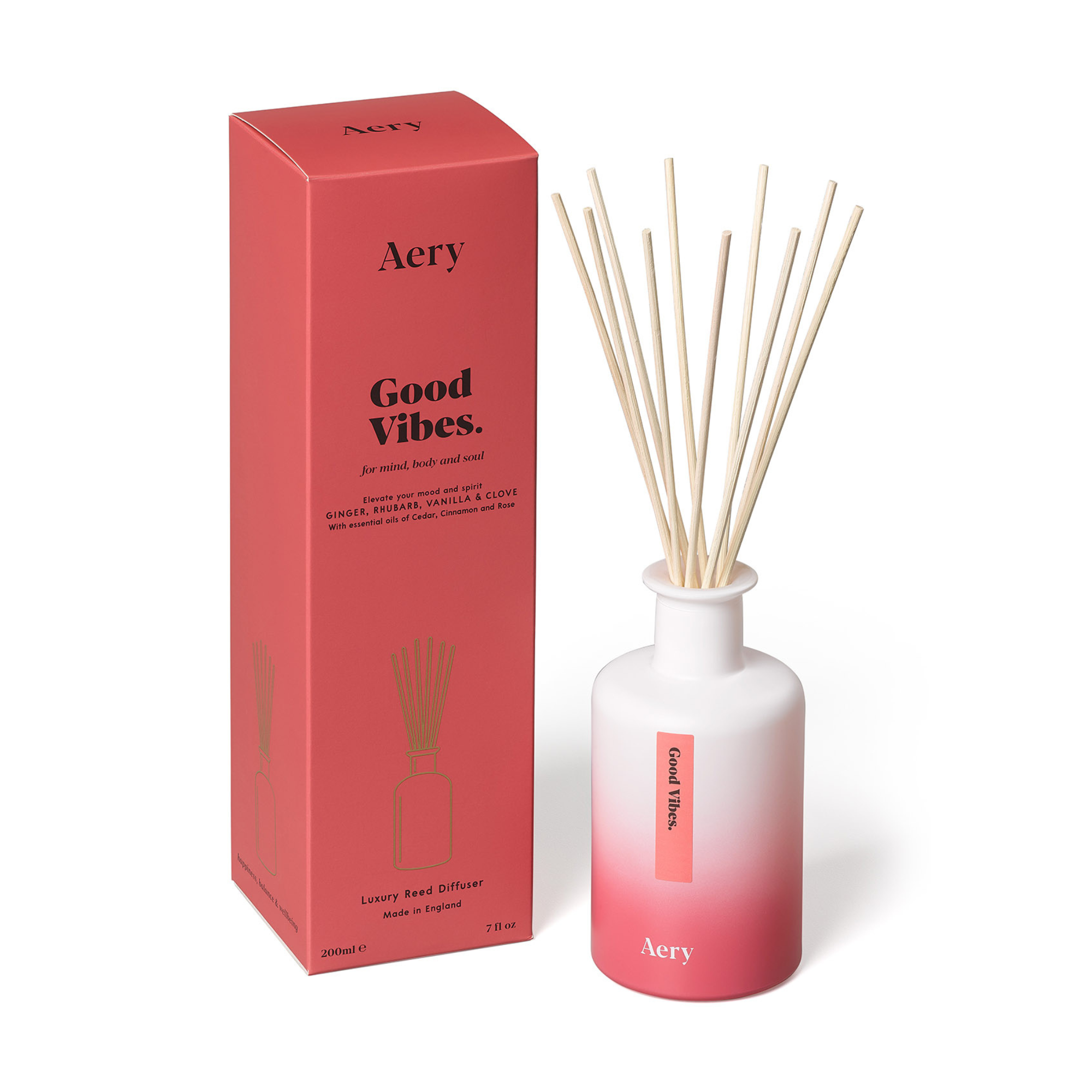 Aery Good Vibes Aromatherapy Reed Diffuser – Plum Retail