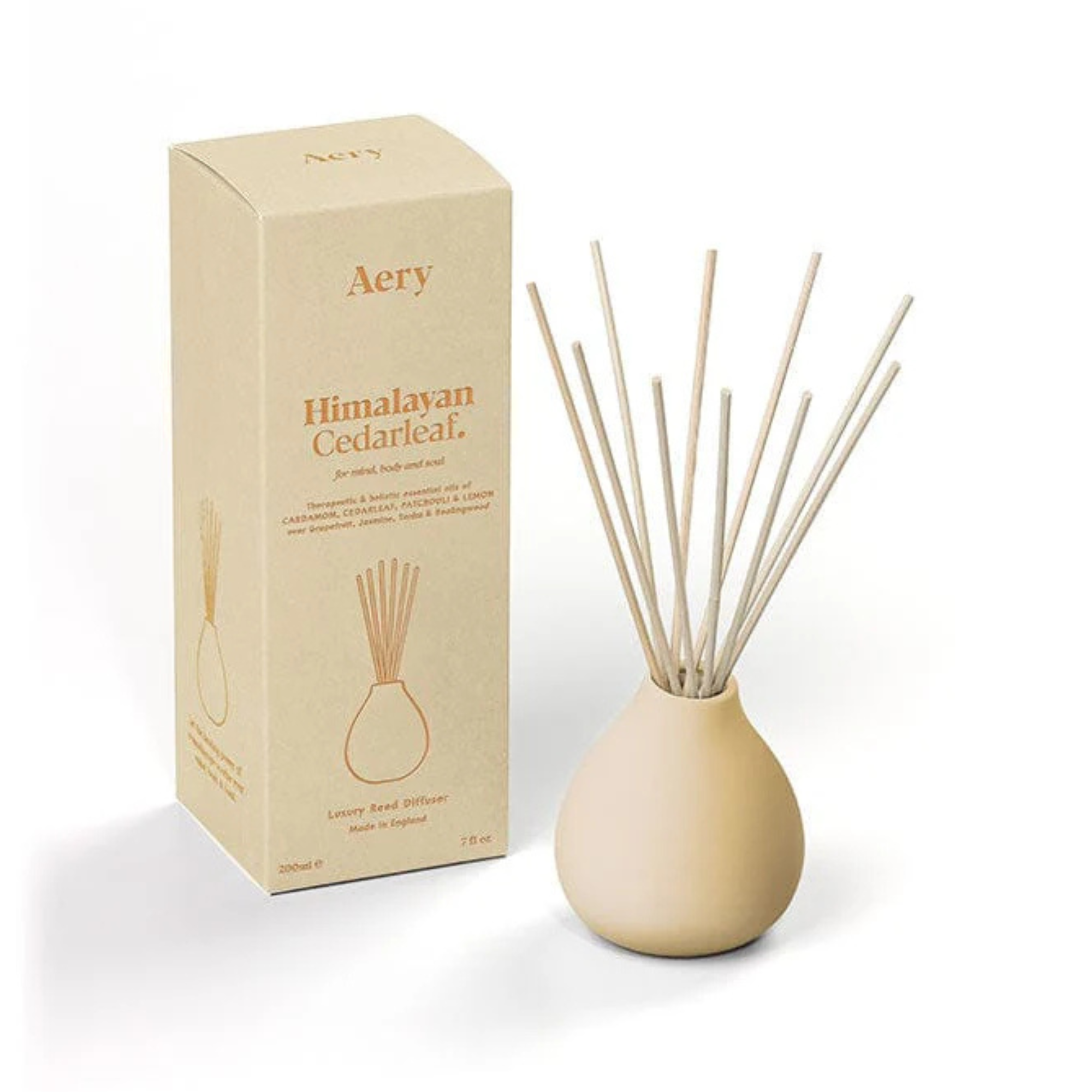 Aery Himalayan Cedarleaf Reed Diffuser - Cedar, Patchouli & Lemon ...