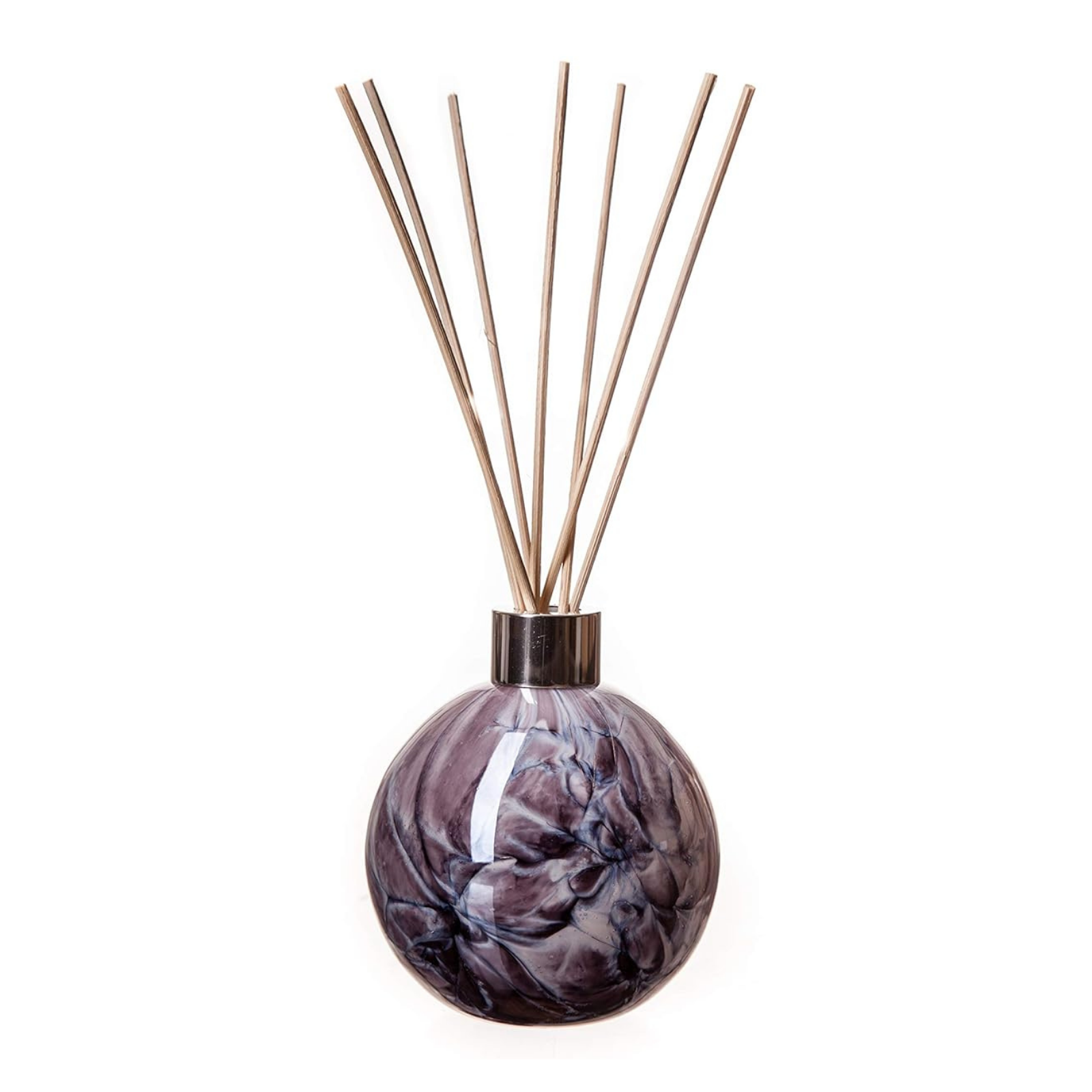 Amelia Art Glass Sphere Reed Diffuser in Violet Marble – Plum Retail