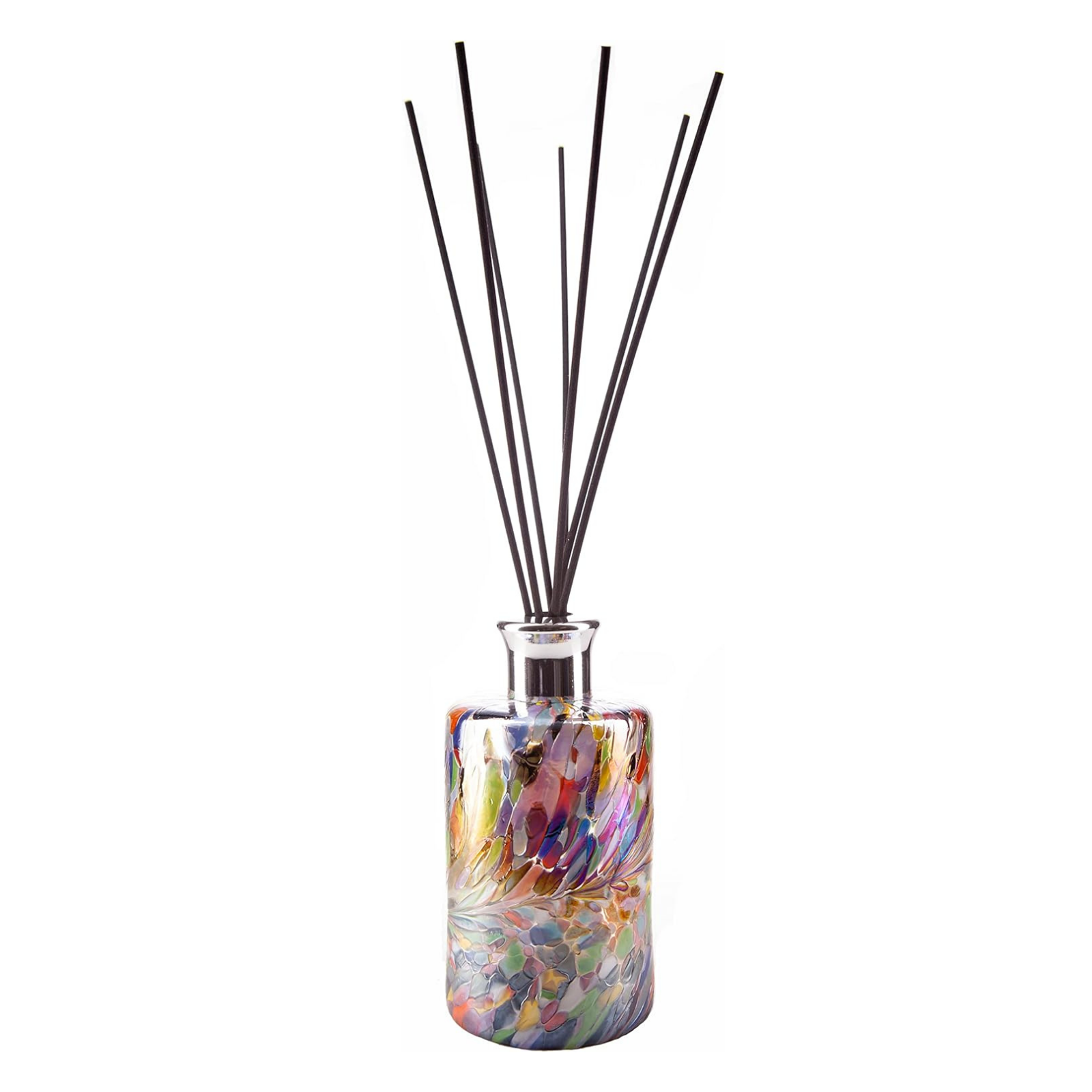 Amelia Art Glass Tall Cylinder Reed Diffuser in Multi-Coloured – Plum ...