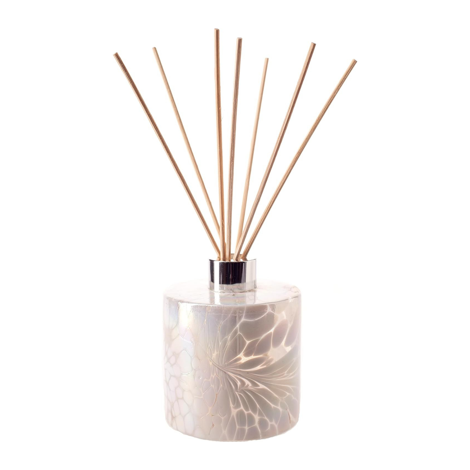Amelia Art Glass Cylinder Reed Diffuser in White – Plum Retail