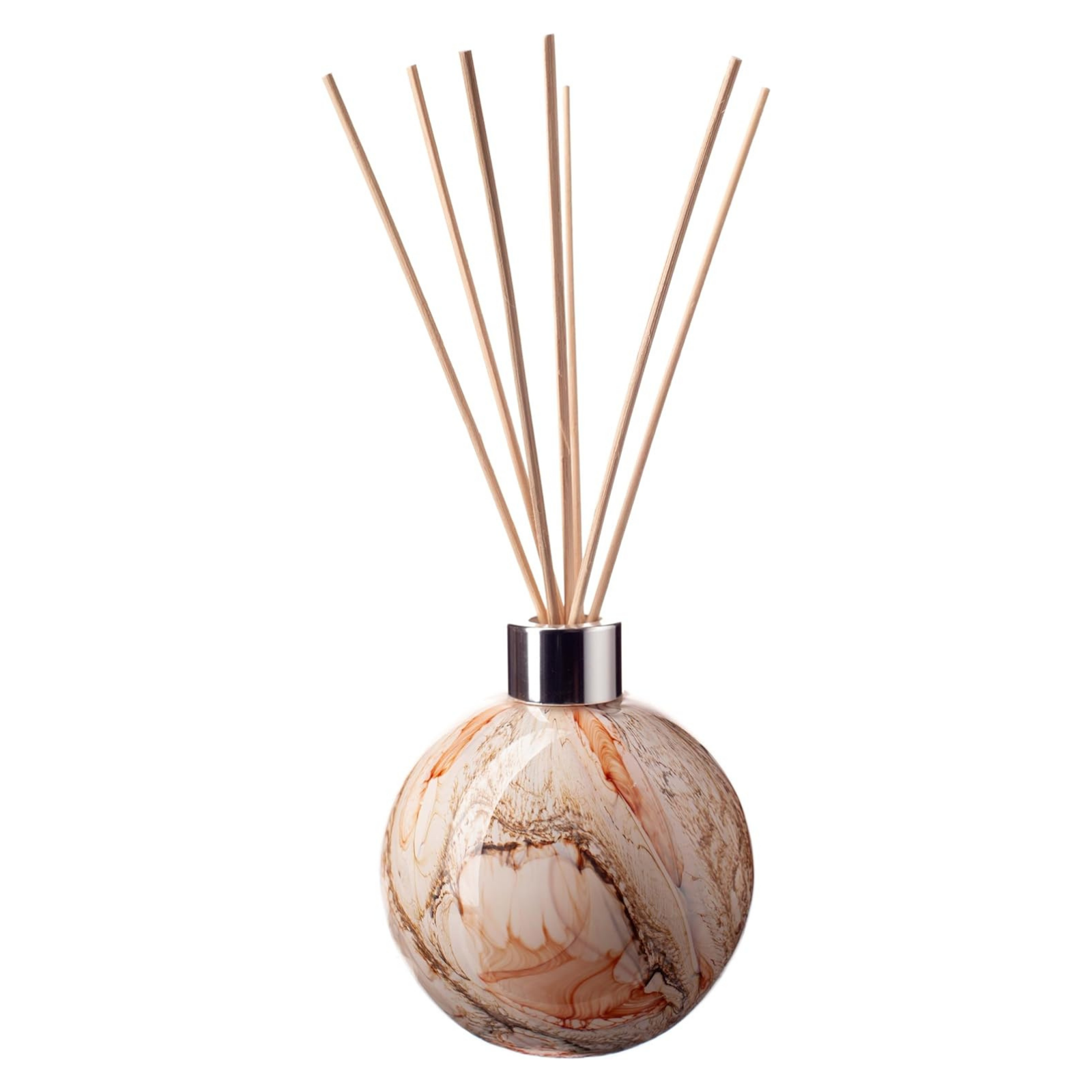 Amelia Art Glass Sphere Reed Diffuser in Apricot Earth – Plum Retail