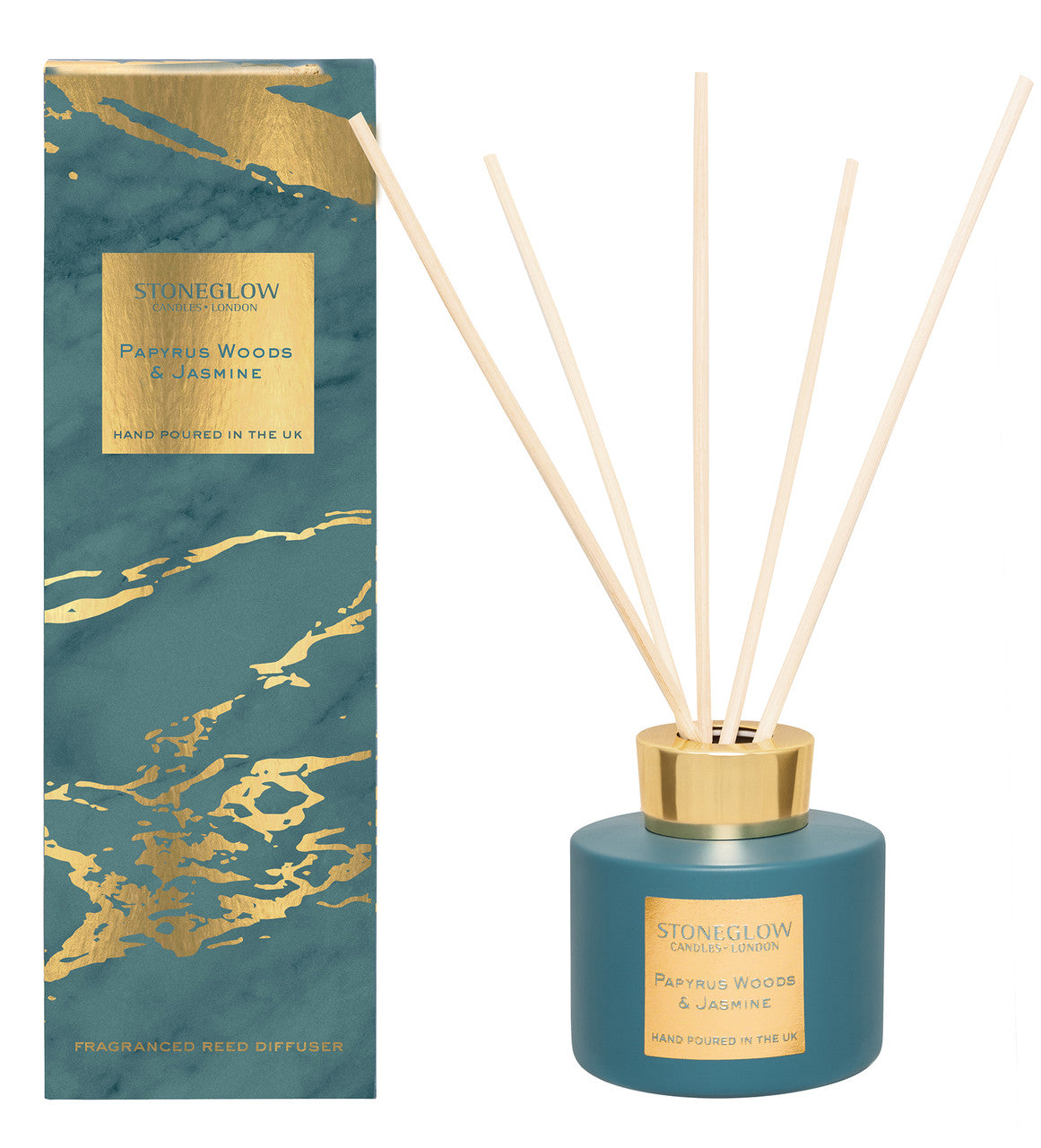 Stoneglow Papyrus Woods & Jasmine Reed Diffuser - Luna Collection ...