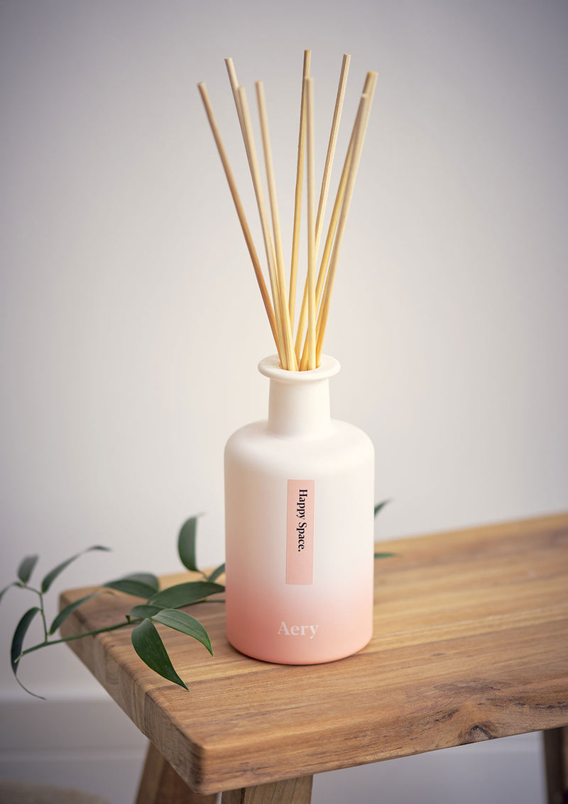 Aery Happy Space Aromatherapy Reed Diffuser - Rose Geranium & Amber ...