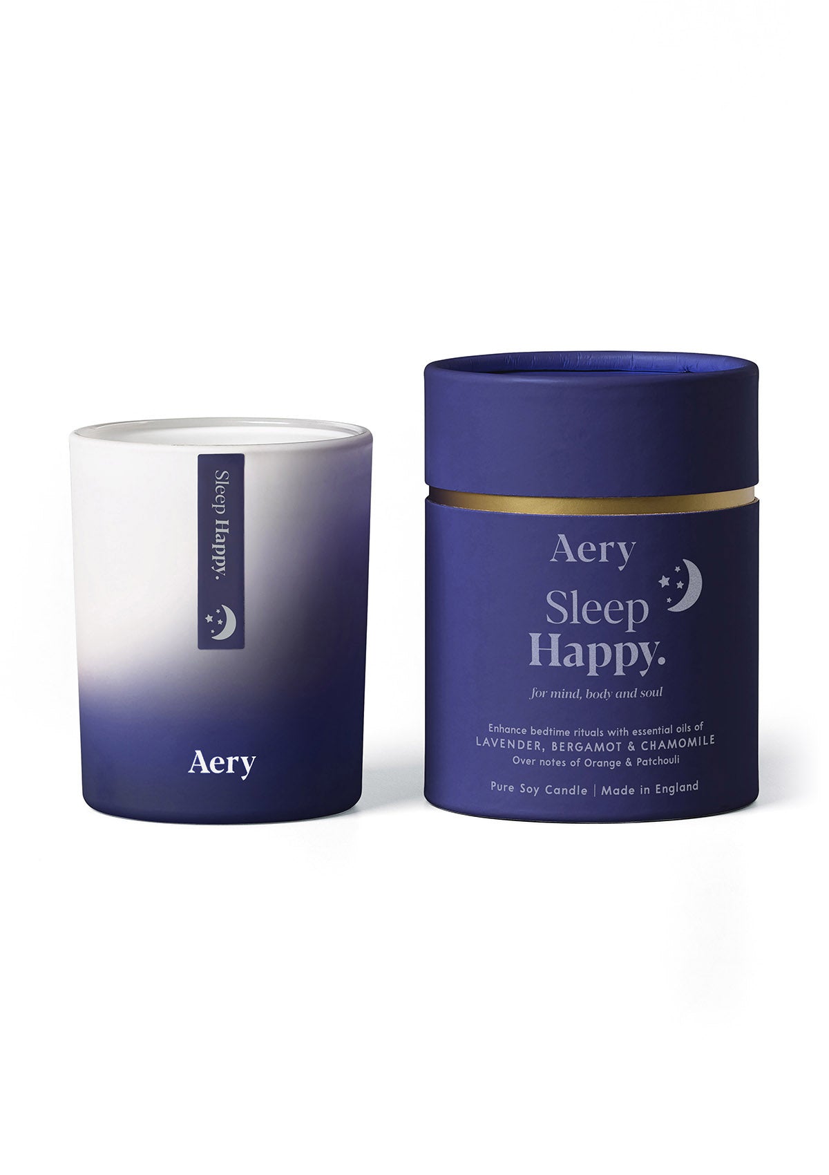 Aery Sleep Happy Aromatherapy Candle - Lavender, Bergamot & Chamomile ...