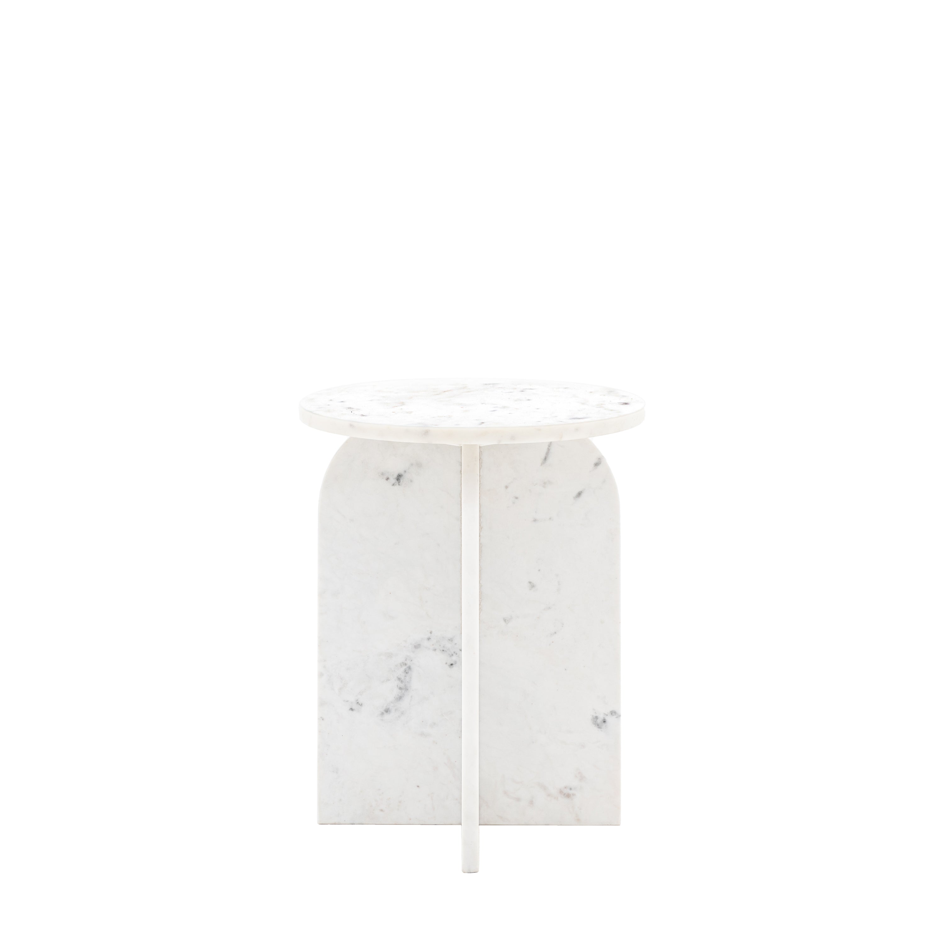 Amalfi White Marble Side Table – Gallery Direct | Plum Retail