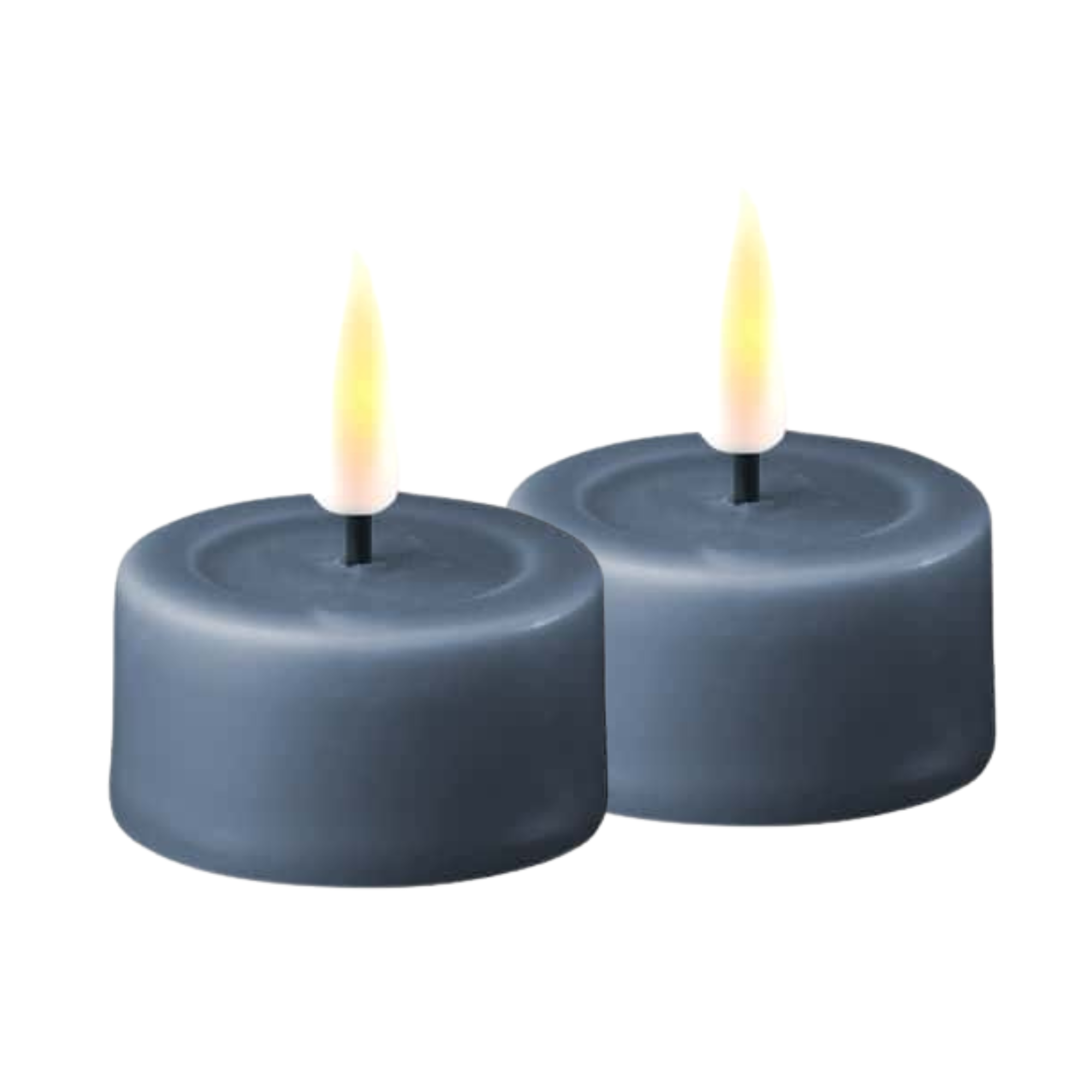 Deluxe Homeart Flameless LED Ice Blue Set of 2 Tealights – Plum Retail