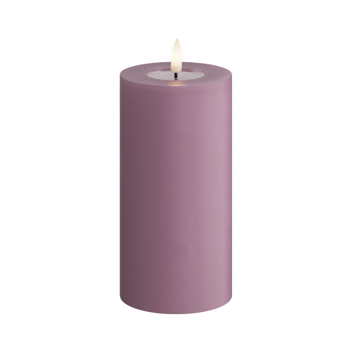 Deluxe Homeart Light Purple Flameless LED Candle - Real Flame Effect ...