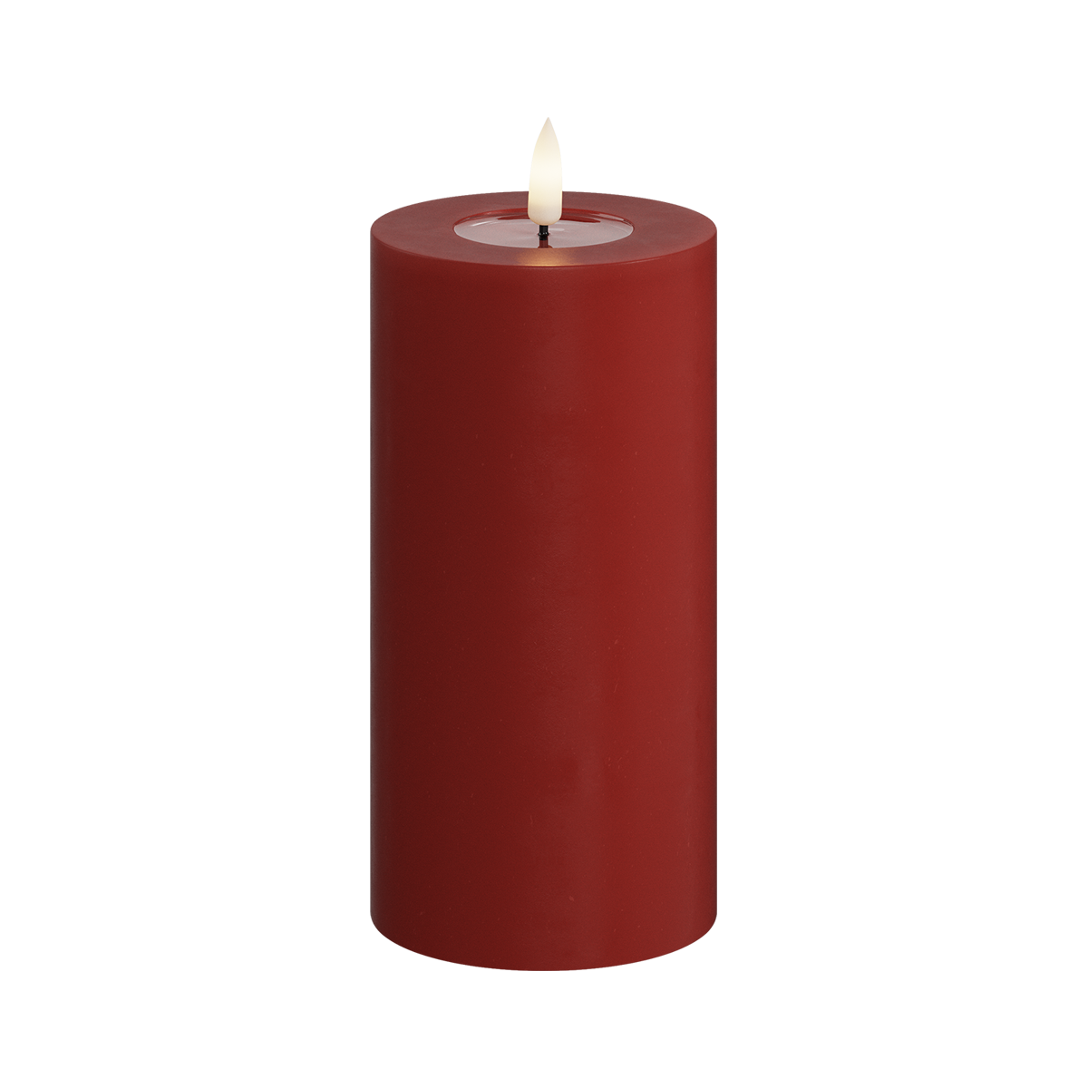 Deluxe Homeart Red Flameless LED Candle - Real Flame Technology – Plum ...