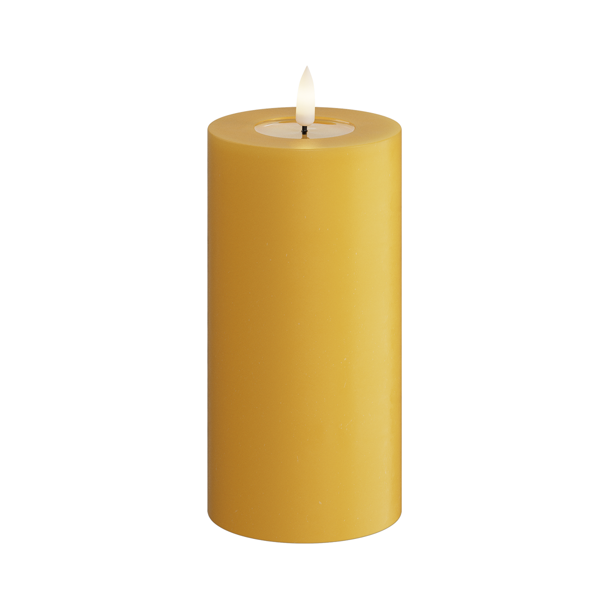 Deluxe Homeart Flameless LED Curry Wax Pillar Candle – Plum Retail