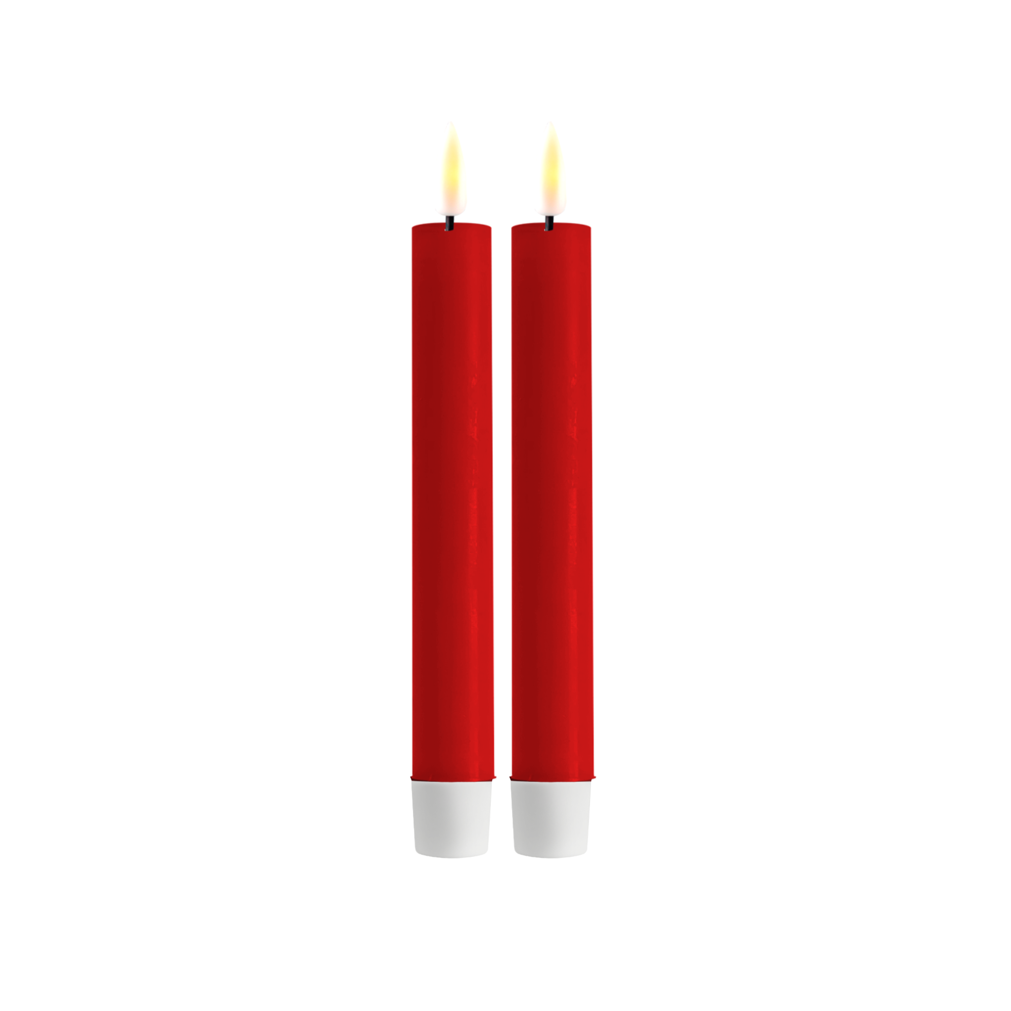 Deluxe Homeart Flameless LED Red Set of 2 Dinner Candles – Plum Retail