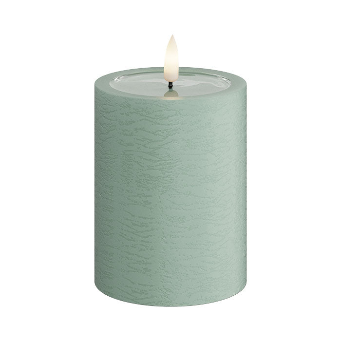 Unique LED Candles - Textured Real Wax Sage Green LED Candle – Plum Retail