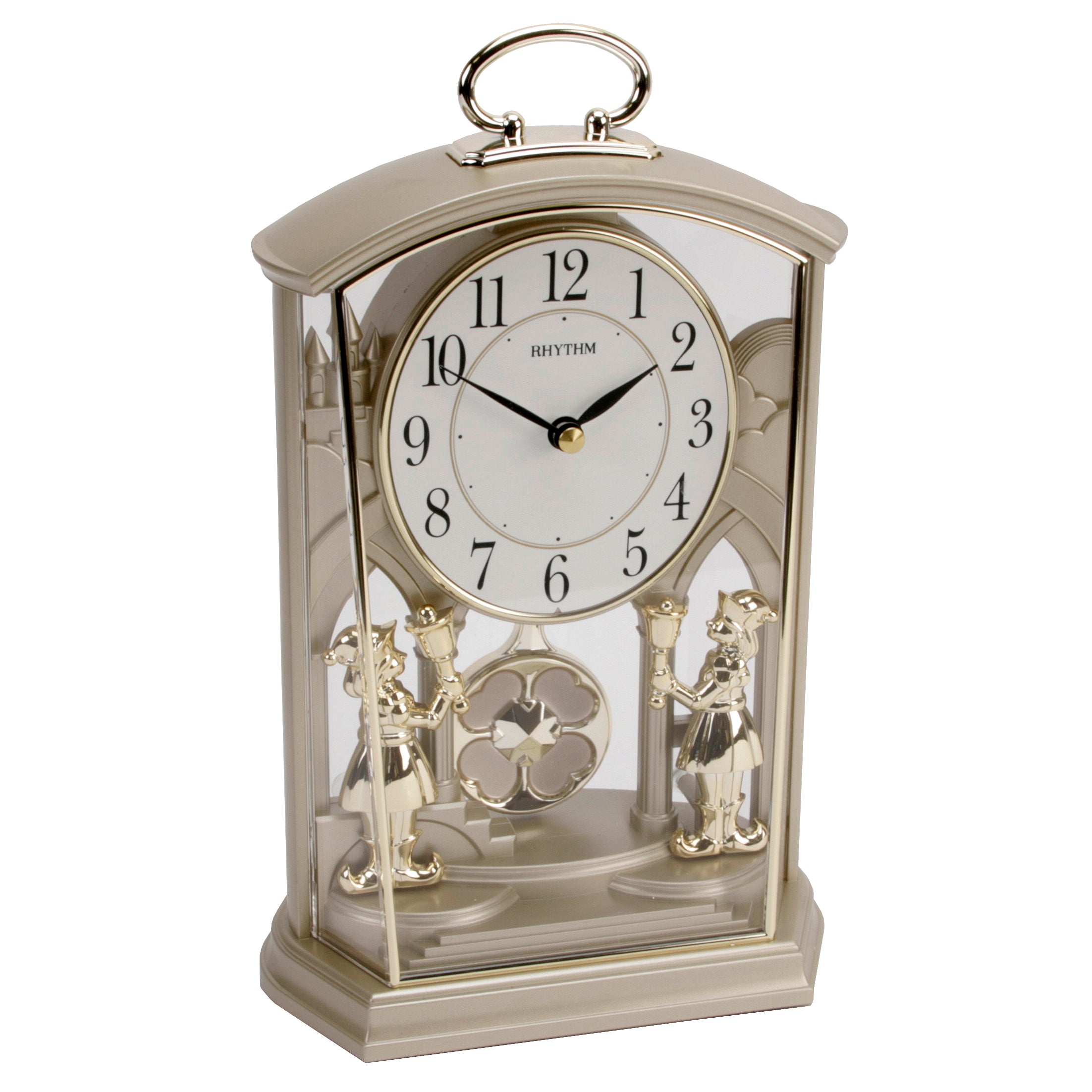 Rhythm Continental Two Tone Mantel Clock with Handle – Plum Retail