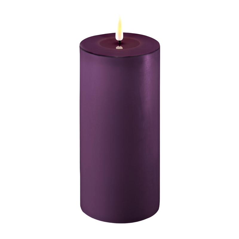 Deluxe Homeart Purple Flameless LED Candle - Real Flame Technology ...